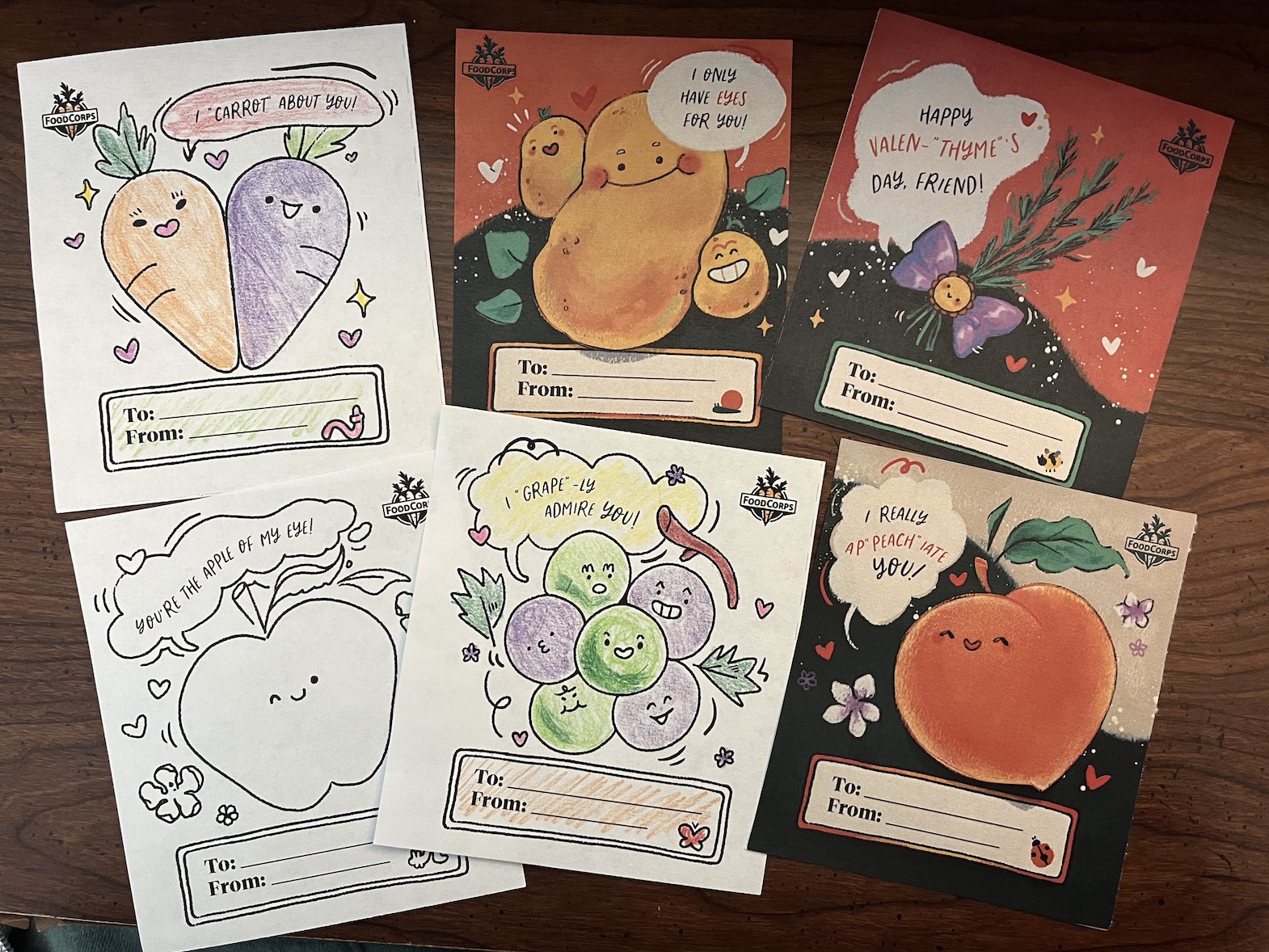Fruit and Veggie Valentines - FoodCorps